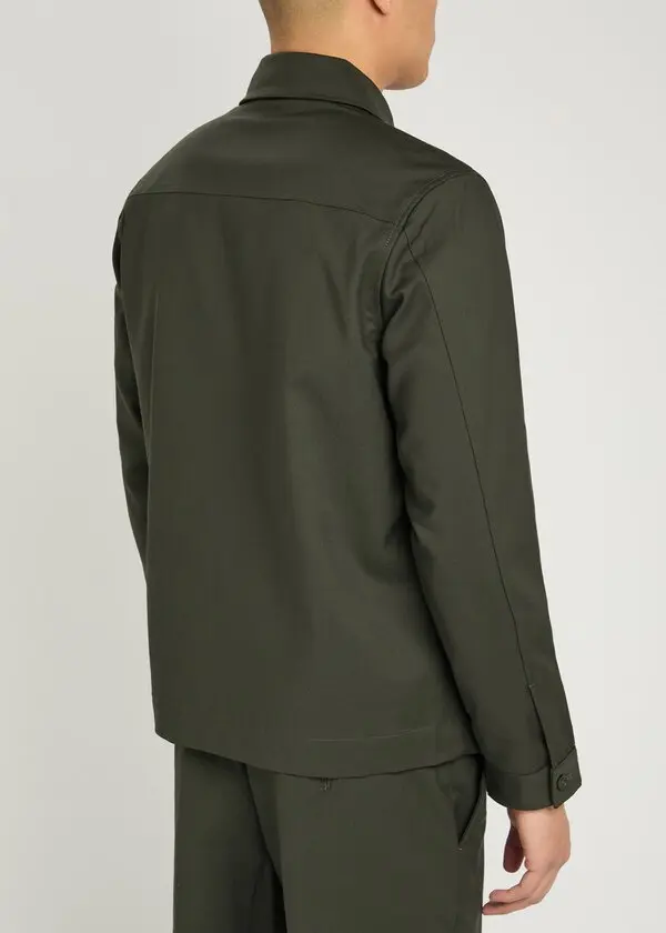 Nn07 Paw Zip Up Overshirt