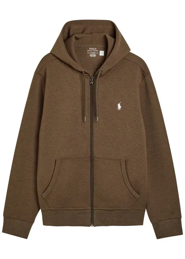Ralph Lauren Hooded Cotton-blend Sweatshirt - Brown