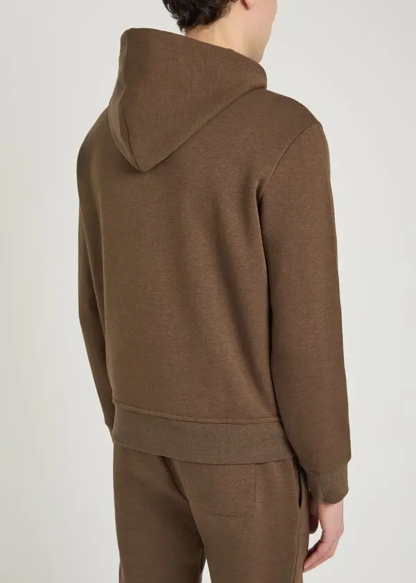 Polo Ralph Lauren Hooded Cotton-blend Sweatshirt - Brown