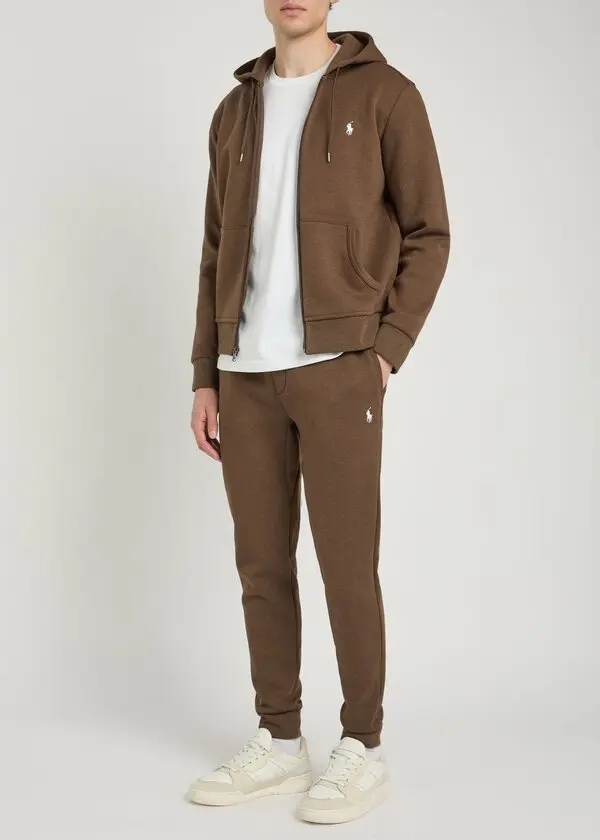 Polo Ralph Lauren Hooded Cotton-blend Sweatshirt - Brown