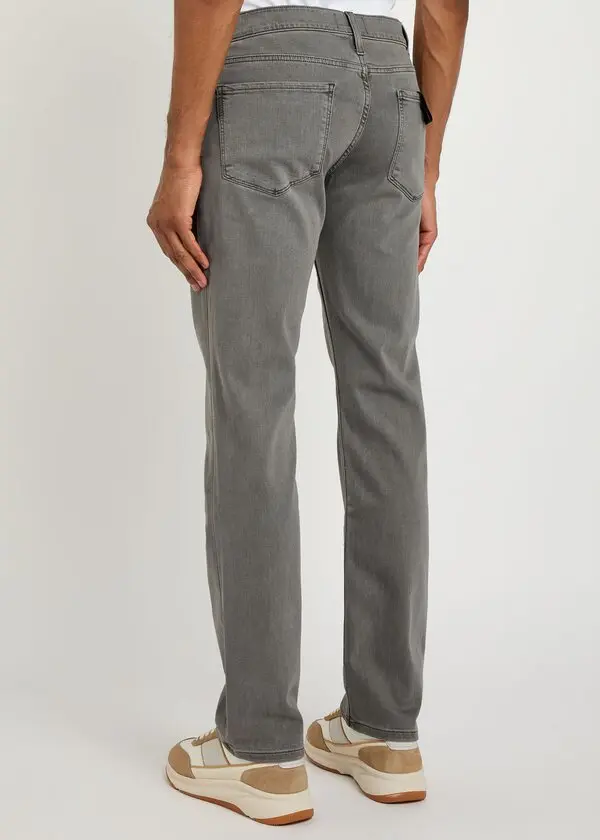 Paige Normandie Straight-leg Jeans In Vintage Granite - Grey