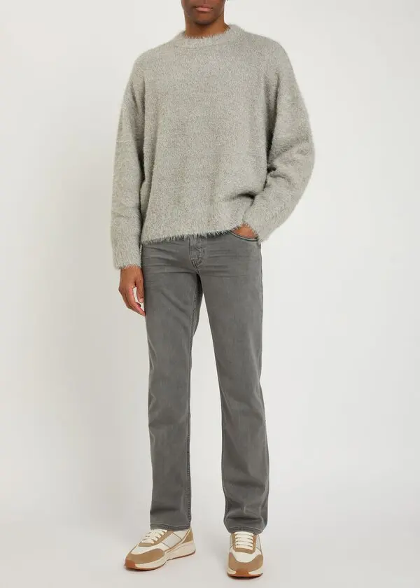 Paige Normandie Straight-leg Jeans In Vintage Granite - Grey