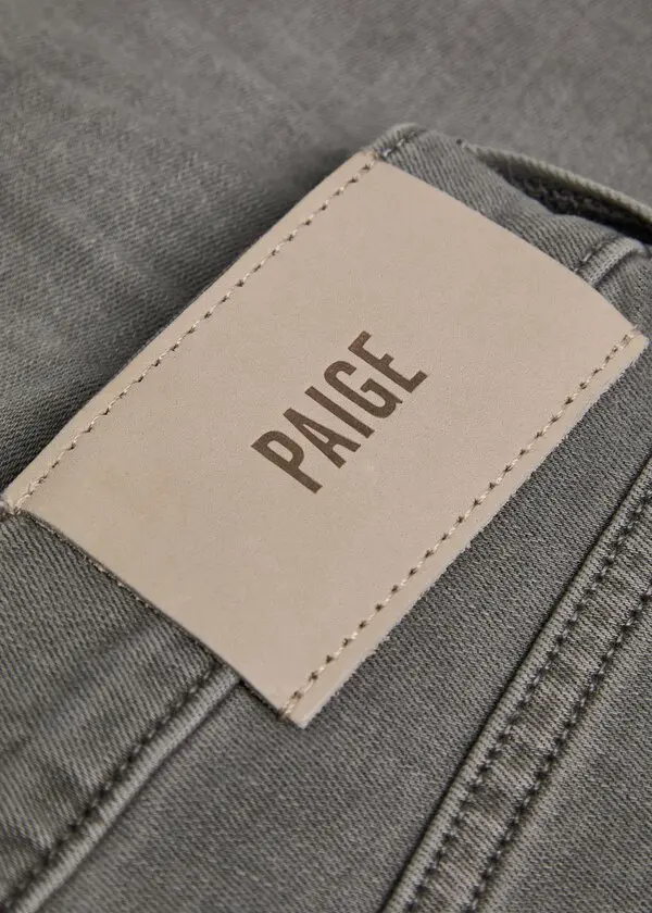 Paige Normandie Straight-leg Jeans In Vintage Granite - Grey