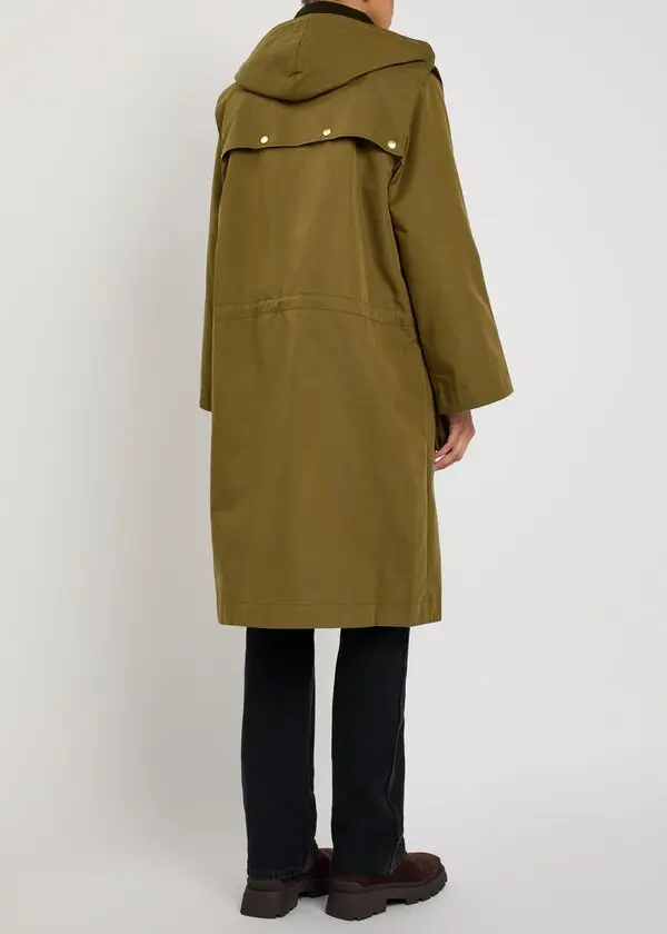 Barbour Bilsdale Detachable-hood Cotton-blend Coat