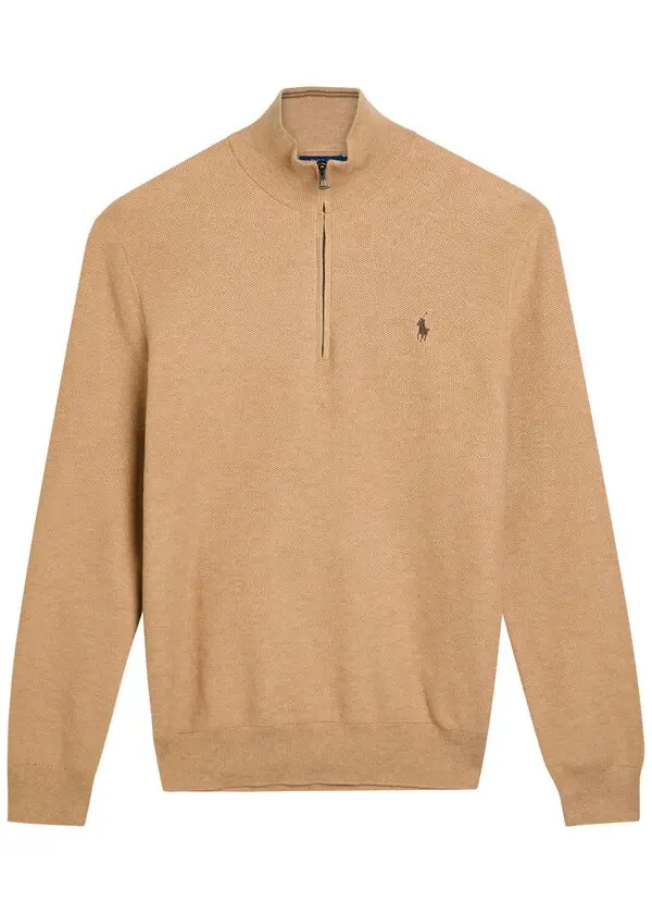 Polo Ralph Lauren Logo Cotton Jumper - Camel