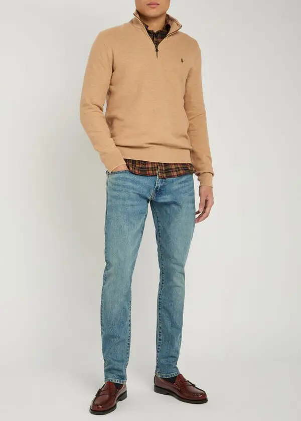 Polo Ralph Lauren Logo Cotton Jumper - Camel