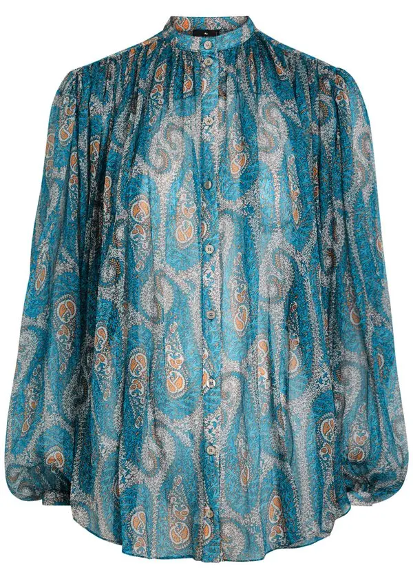 Etro Patterned Silk Blouse