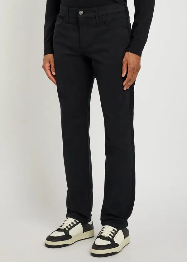 Paige Macneil Slim Straight-leg Twill Trousers