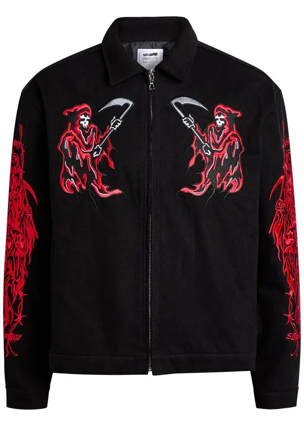 WARREN LOTAS Dueling Reaper Printed Jacket - Black