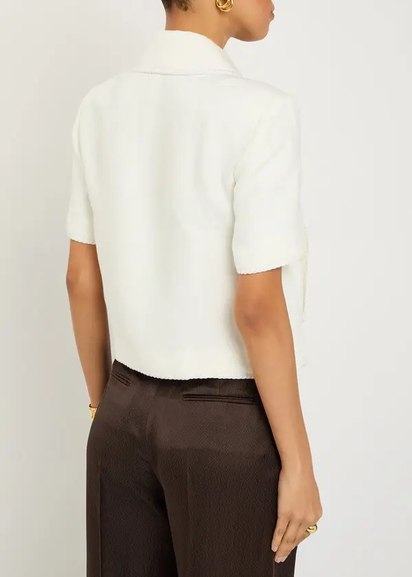 Etro Embroidered Linen Jacket - Ivory