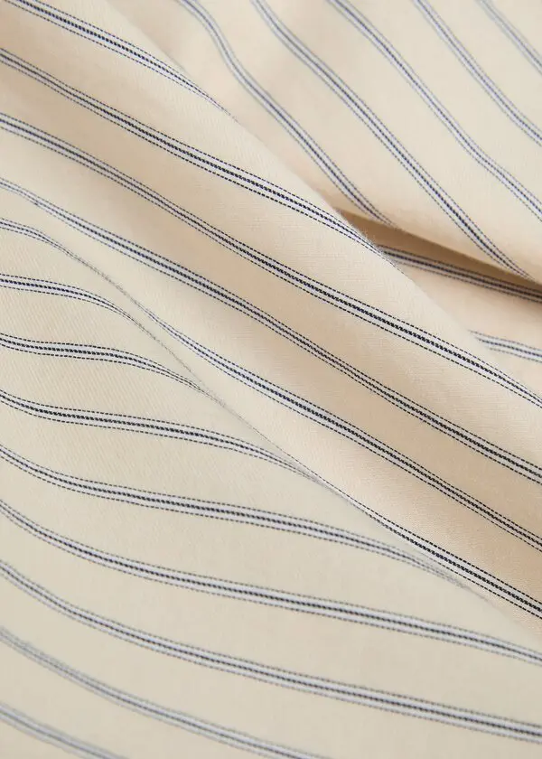 Oliver Peoples Conduit Striped Cotton Shirt - Ecru