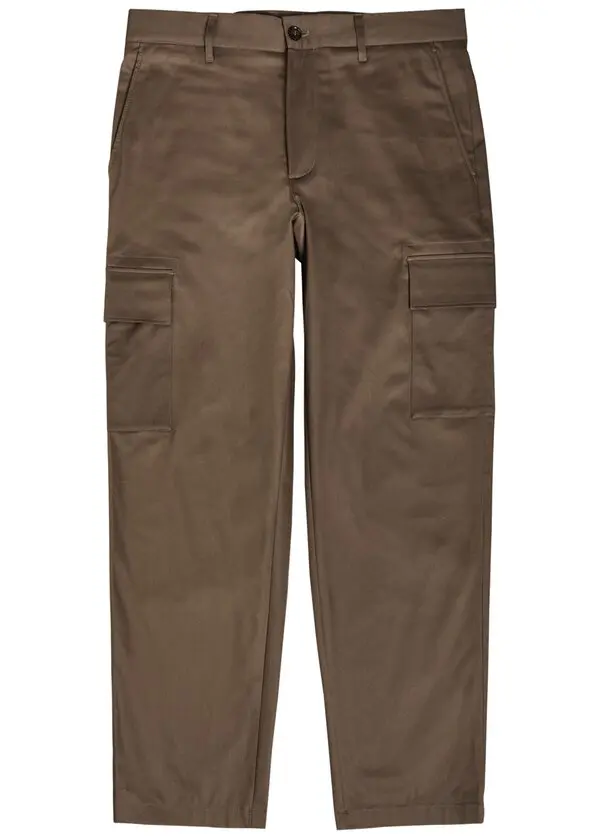 Nn07 Mylo Stretch-cotton Cargo Trousers - Bronze