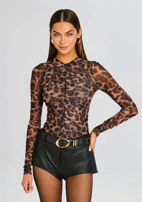 SEROYA Eirlys Mesh Top - Jaguar