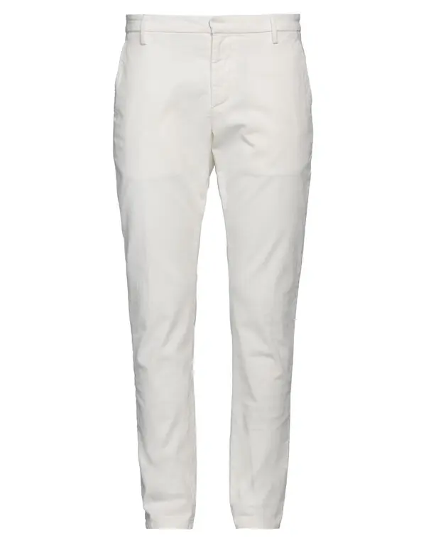 DONDUP Cotton Blend Corduroy Pants - White