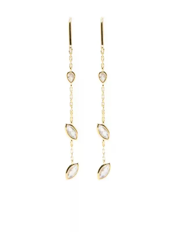 MARIA BLACK Swift 02 Chain Embellished Earrings - Gold