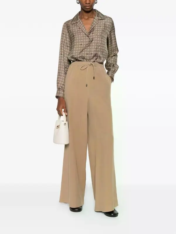 Max Mara Drawstring Palazzo Pants