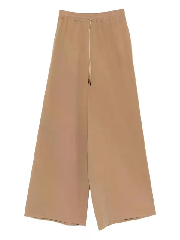 Max Mara Drawstring Palazzo Pants - Neutrals