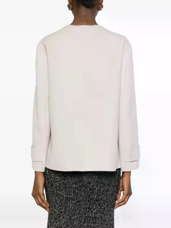 Max Mara Pocket Button Jacket - Neutrals