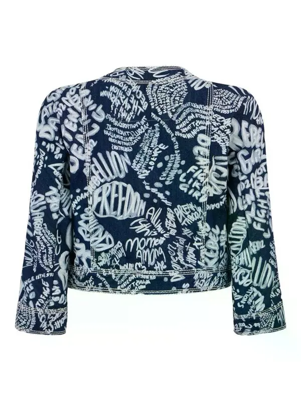Dsquared2 Lettering-print Denim Jacket
