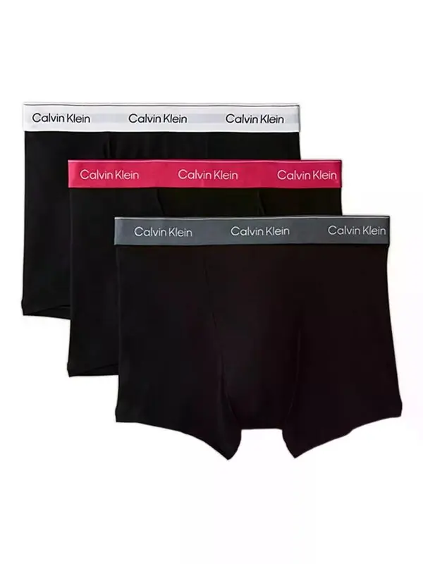 Calvin Klein Logo-waistband Boxers - Black