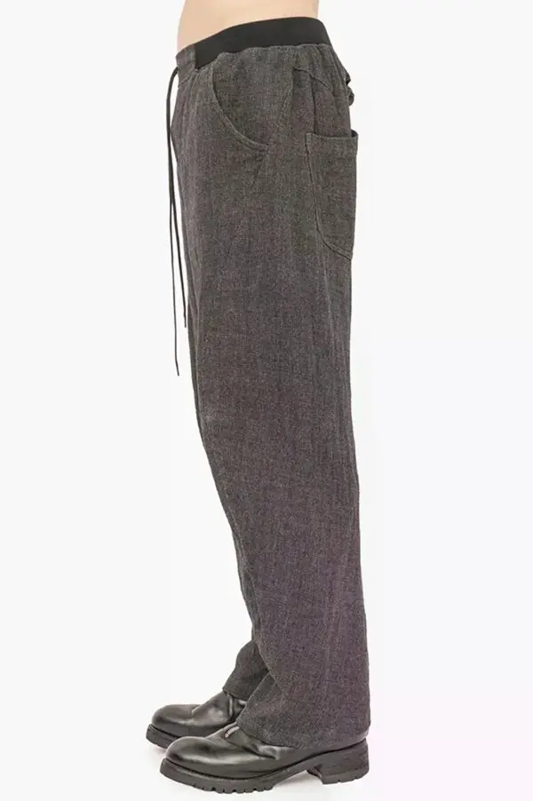 THE VIRIDI-ANNE Drawstring-fastening Trousers - Grey