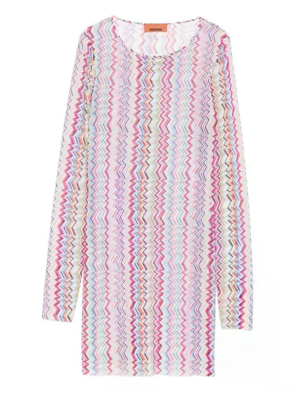 Missoni Chevron-pattern Mini Dress