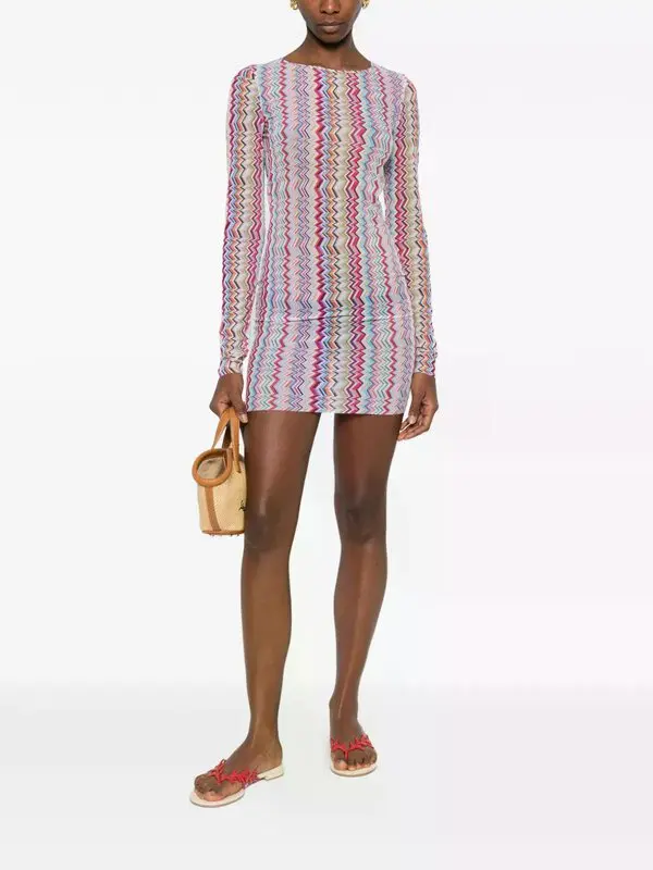 Missoni Chevron-pattern Mini Dress