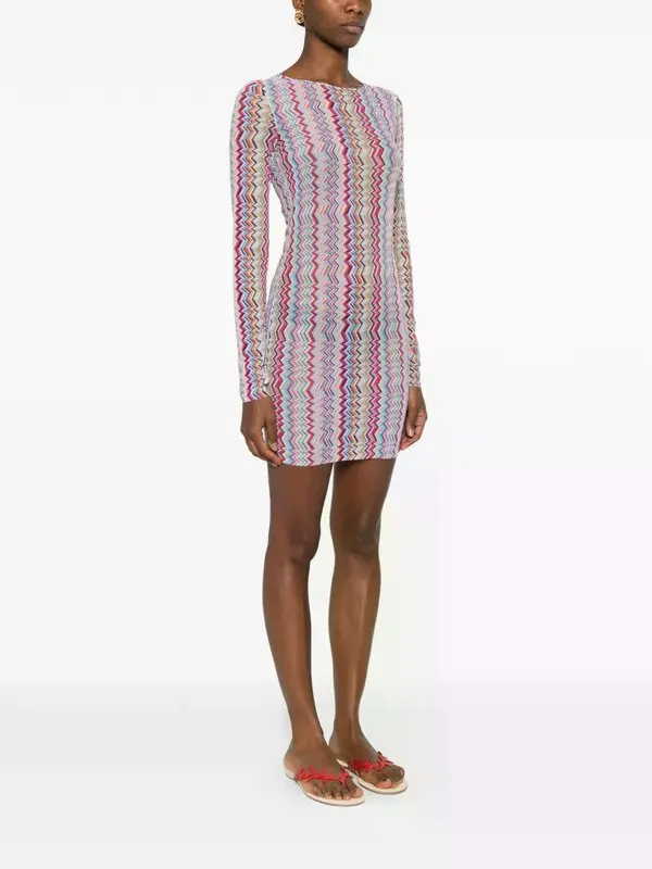 Missoni Chevron-pattern Mini Dress