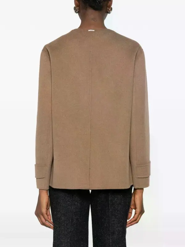 Max Mara Buttoned Pocket Jacket - Brown