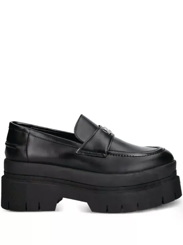 Hugo Logo Platform Loafers