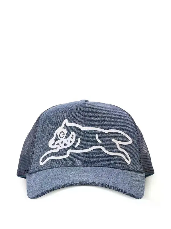 ICECREAM Wolf-print Trucker Cap - Blue