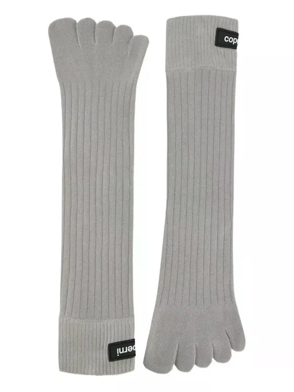 Coperni 5t Logo-detail Socks - Grey