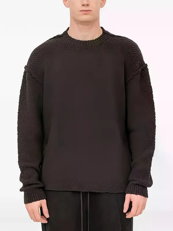 THE VIRIDI-ANNE Crew-neck Long Sleeve Sweater
