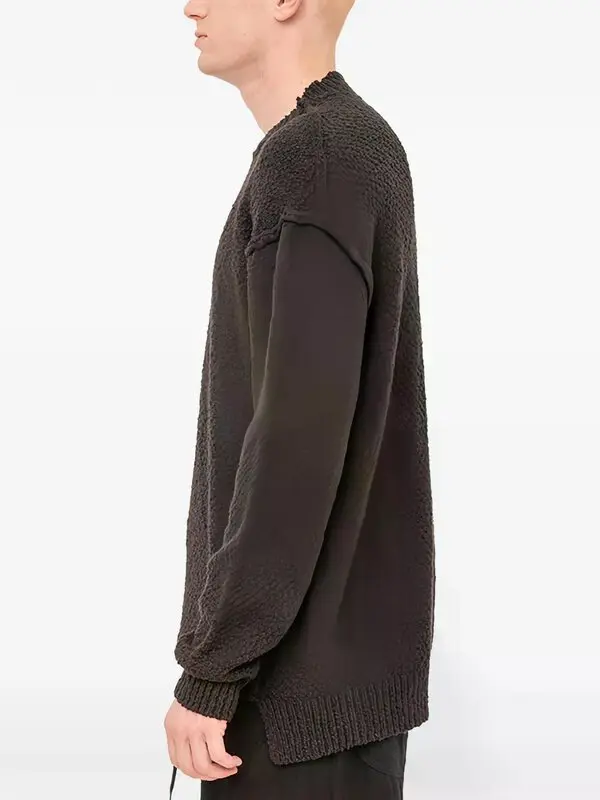 THE VIRIDI-ANNE Crew-neck Long Sleeve Sweater