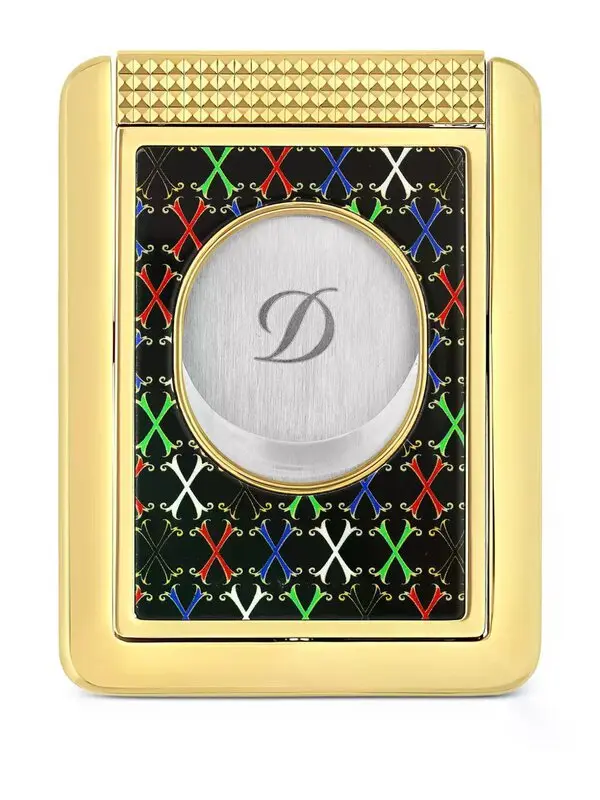 S.t. Dupont Patterned Gold-tone Cigar Cutter - Yellow