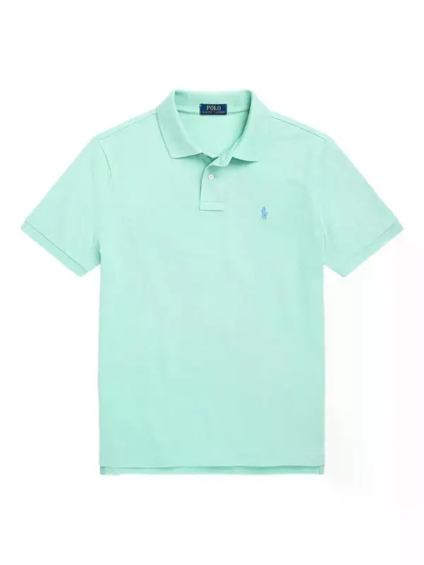 Ralph Lauren Ribbed-colar Polo Shirt - Green