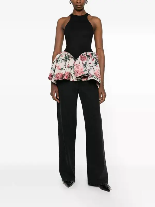 MARQUES' ALMEIDA Brocade Peplum Blouse