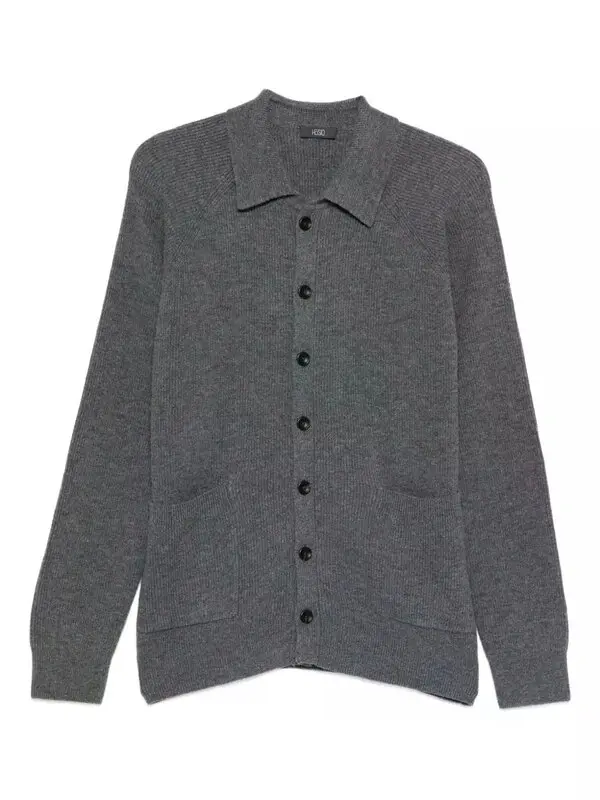 HOSIO Polo-collar Cardigan
