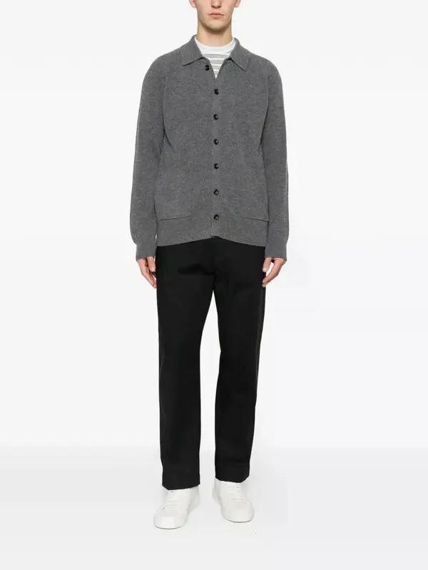 HOSIO Polo-collar Cardigan