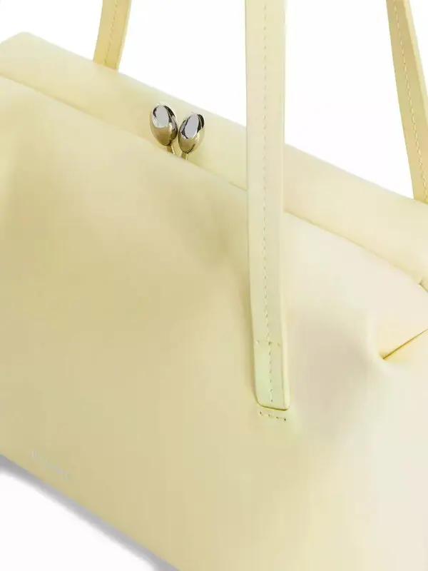 JIL SANDER Small Goji Embossed Frame Leather Tote
