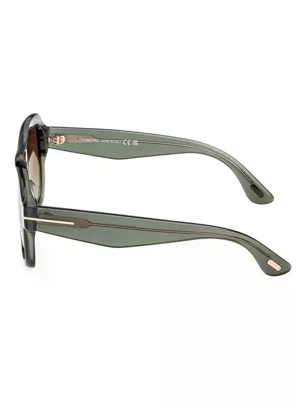 TOM FORD Pilot-frame Sunglasses - Green