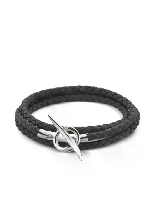 SHAUN LEANE Sterling Silver Talon Bracelet - Black