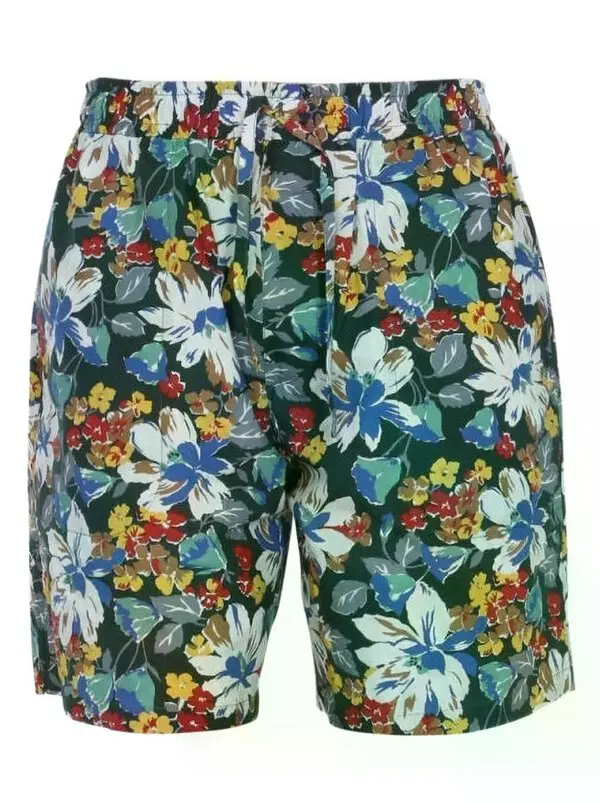 You Must Create Floral-print Shorts - Green