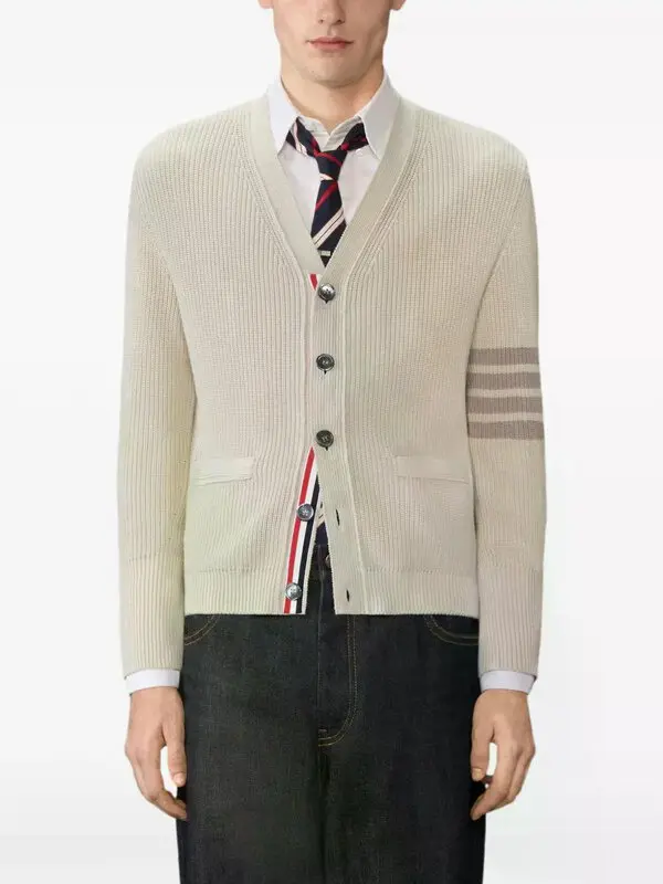 Thom Browne 4-bar Stripe Cardigan - Blue