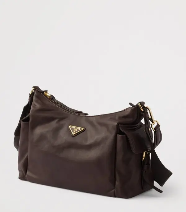 Prada Lamb Leather Explore Shoulder Bag