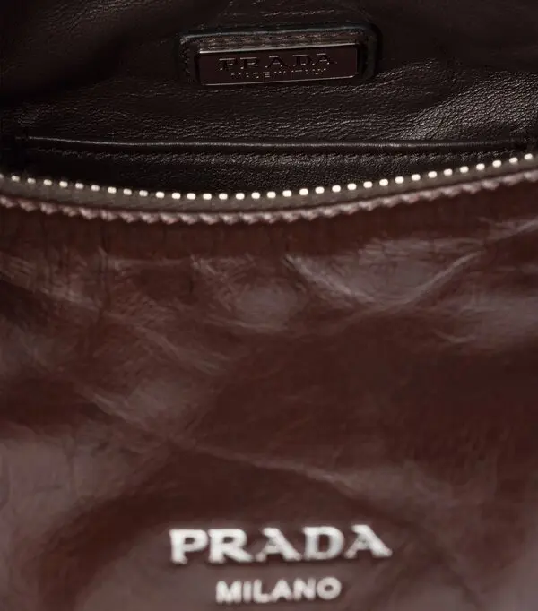 Prada Leather Cross-body Bag - Brown