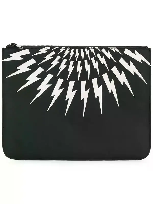 Neil Barrett Leather Clutch - Black