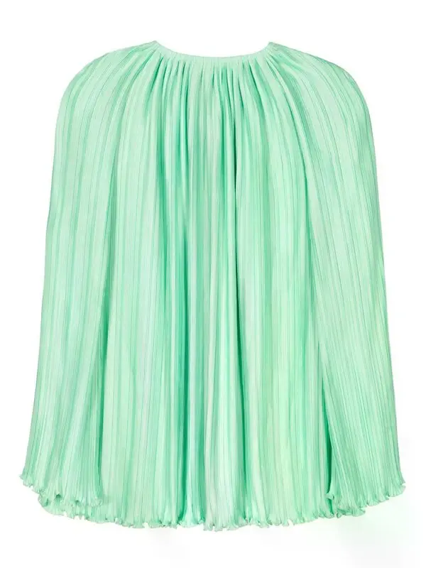 LANVIN Tie-neck Pleated Blouse