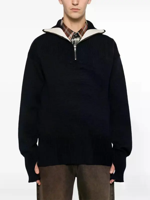 Junya Watanabe Zip-neck Sweater