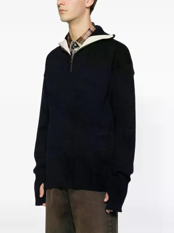 Junya Watanabe Zip-neck Sweater